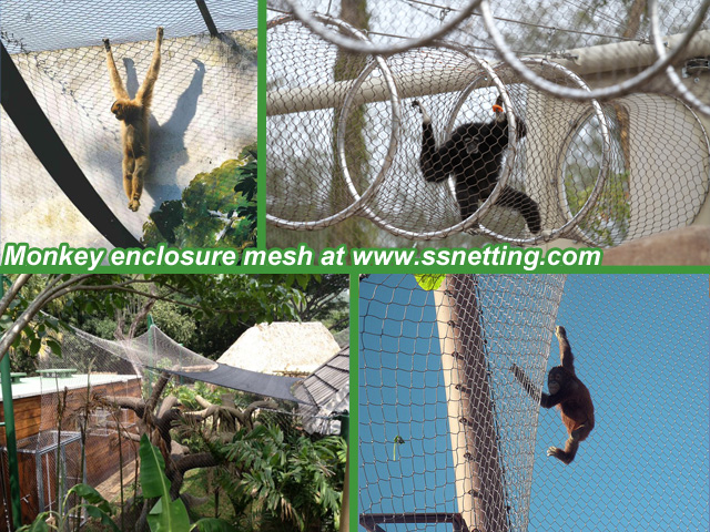 Monkey Enclosure Mesh - Buy monkey enclosure mesh, Monkey wire rope ...